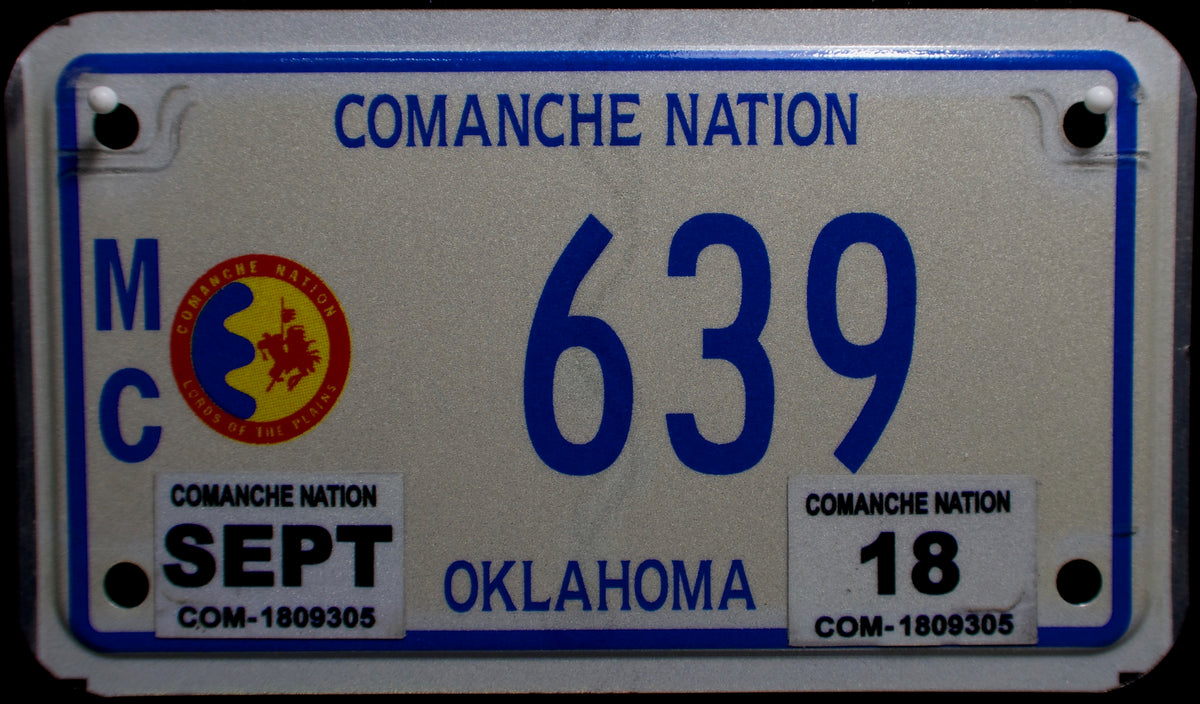 OKLAHOMA COMANCHE INDIAN NATION 2018 639 – mctags.com